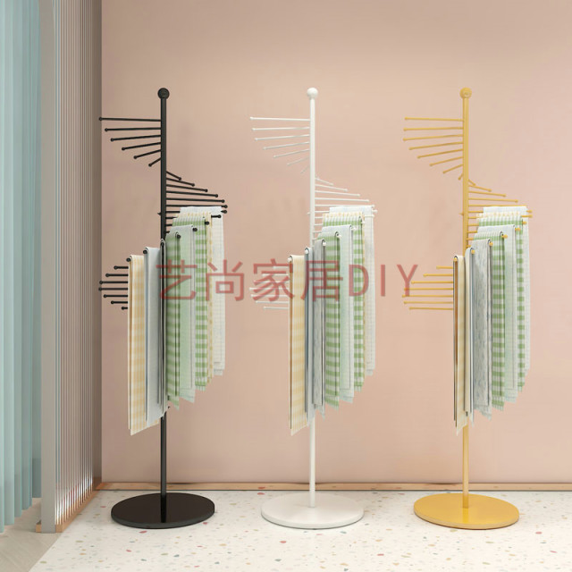Iron scarf rack silk scarf display rack floor-standing scarf rack ...