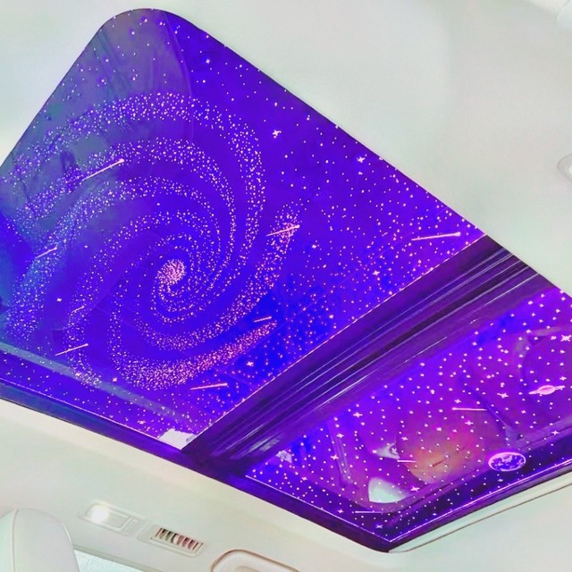 Car atmosphere light starry sky ceiling projection light starry sky ...