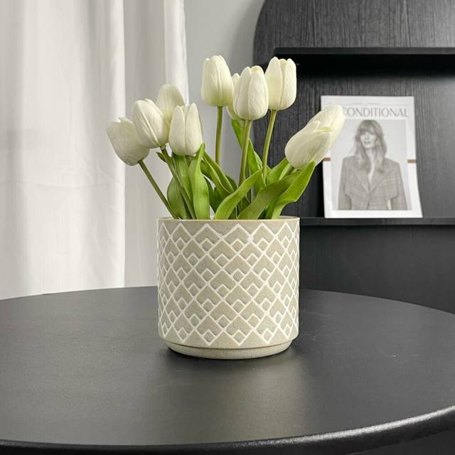 Foreign Trade Nordic Simple Ceramics Flower Basin Large Creative ...