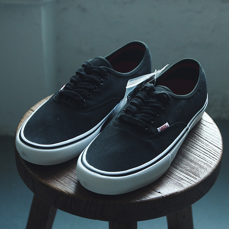 VANS Vanz Autblapro men and women low -top black wear -resistant ...