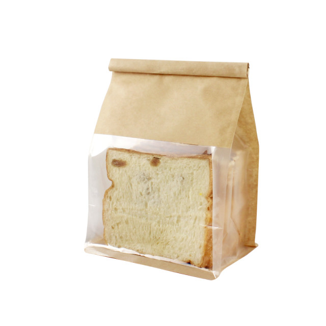 450g toast bread packaging bag baked bagel biscuit self-sealing food ...