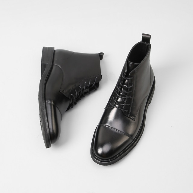 TRD autumn and winter new British style Martin boots men's genuine ...