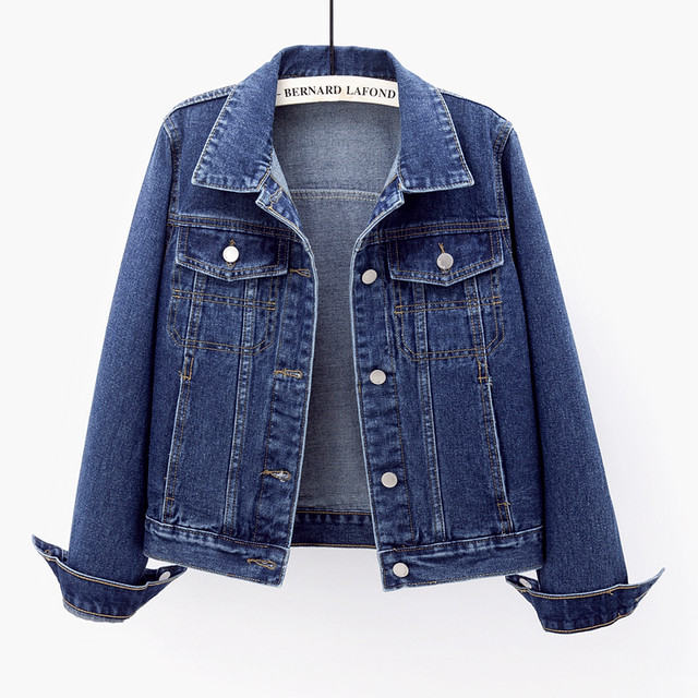2025 Spring and Autumn New Denim Jacket Women's Short Slim and ...