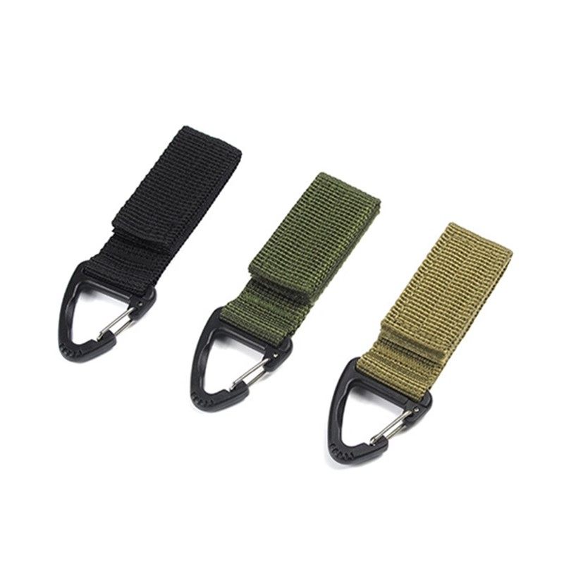 Tactical Nylon Webbing Backpack Carabiner for Outdoor Gear