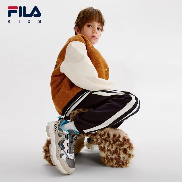 FILAKIDS FILA children's shoes children's running shoes 2024 winter new style men's and women's ...