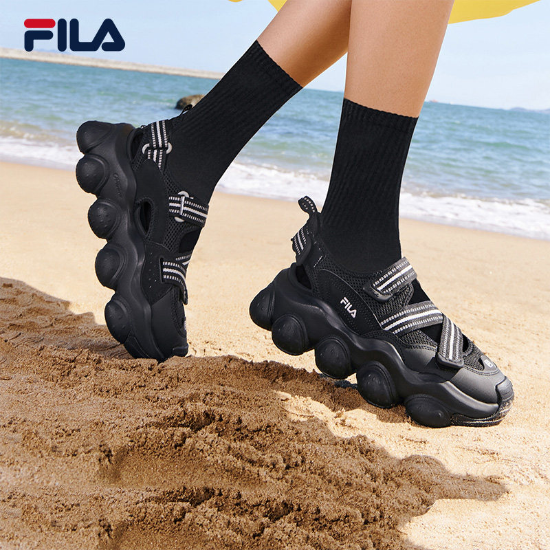 FILA Official Women's Shoes Strawberry Sandals Thick-soled Heightening ...