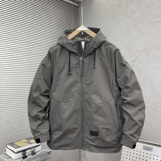 2025 spring hooded jacket for men spring simple new loose casual men ...