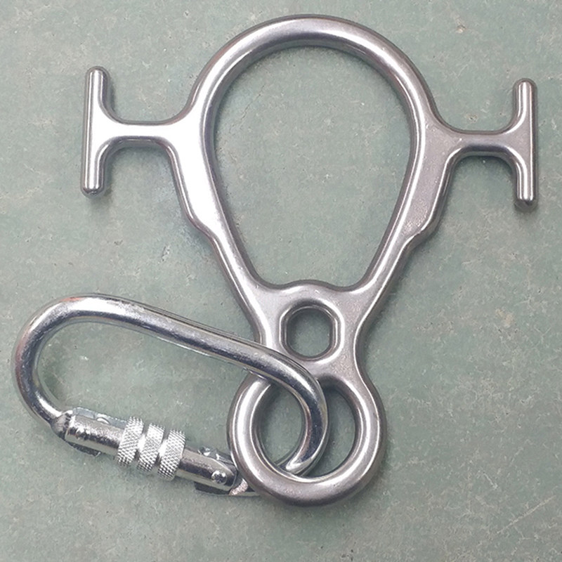 Cast Stainless Steel Descender - 8-Character Ring for High Altitude ...