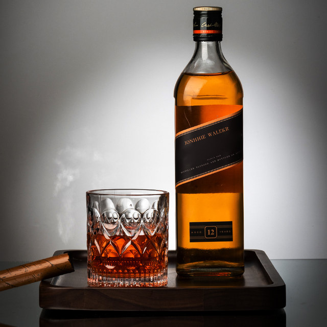 Whiskey glass, home luxury glass, European crystal beer glass, creative ...