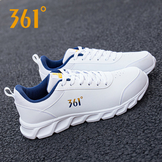 361 sports shoes men's autumn and winter leather waterproof shoes ...