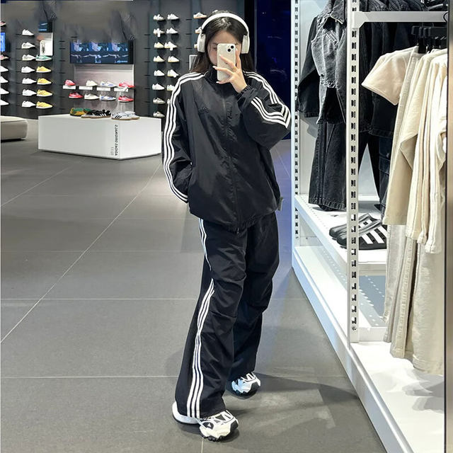 Adidas Adidas men's and women's jackets 24 autumn new stand-up collar ...