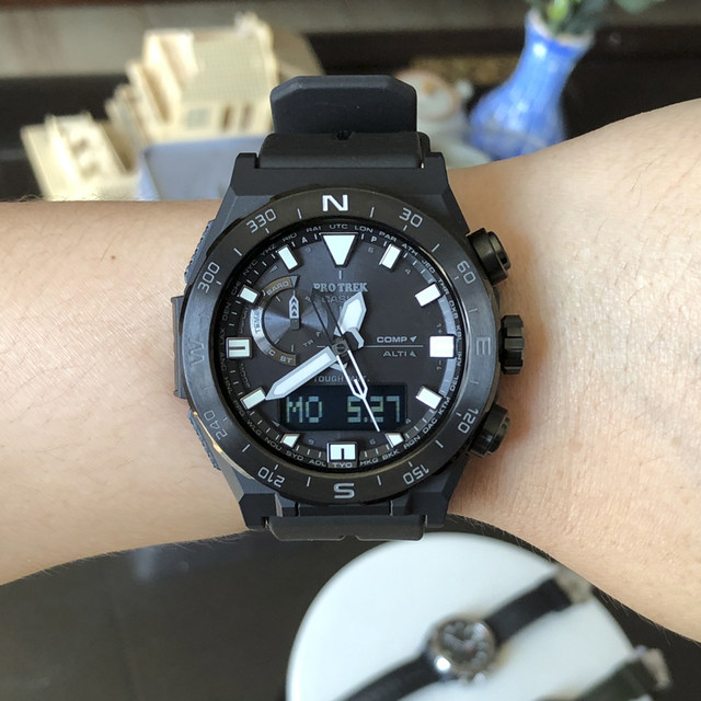 Casio Watch Protrek PRW-6800Y-1/3/6600YB-3 Optical Energy Wave Mount