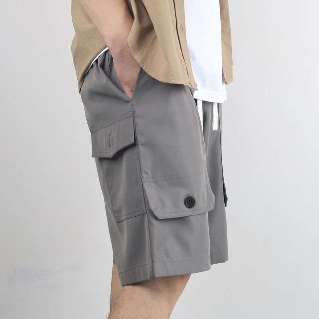 Dkstore New Flap Pocket Pants Workwear Five-Point Shorts Anti-Wrinkle ...