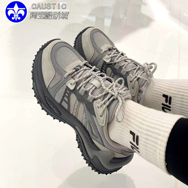 FILA Fili Fish Three Daddy Shoes Female 2024 Spring New Sports Leisure ...