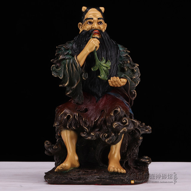 Shennong Emperor Statue Pure Copper Painted Five Valley Shennong Copper ...