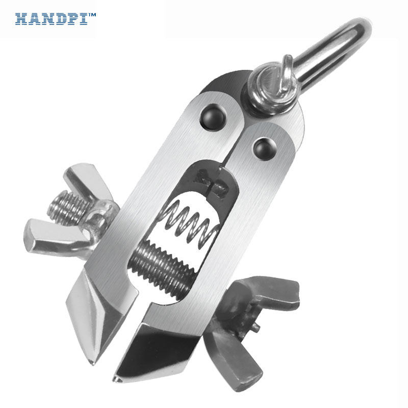 Edberg Tensile Tester Fixture - Button Clamp - Stainless Steel