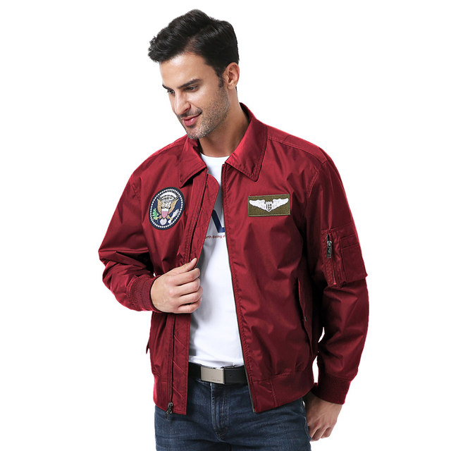 LuxuryLane embroidered flight jacket men's autumn and winter fashion ...