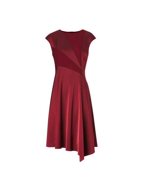 Kelatiel early autumn red dress style temperament design dress for women
