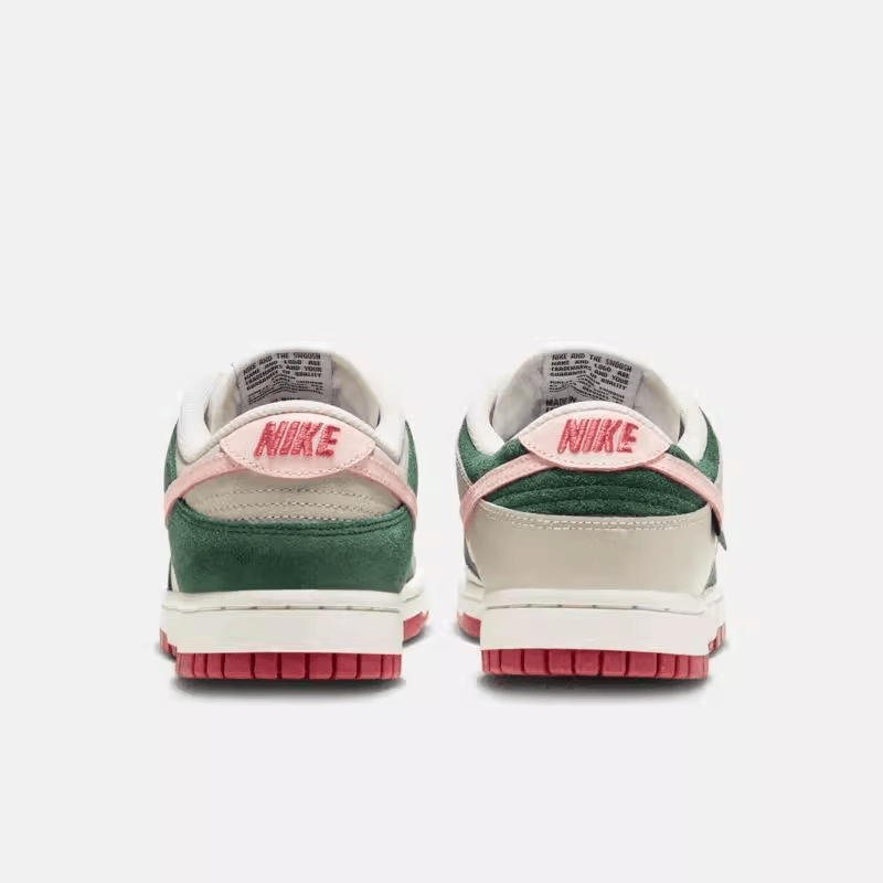 Nike/Nike women's shoes DunkLow pink and green non-slip wear-resistant ...