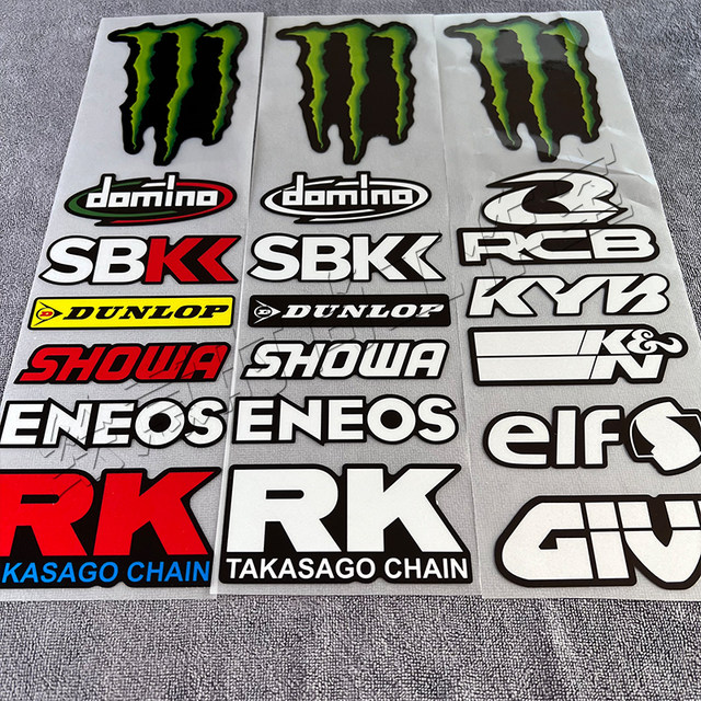 Motorcycle rear fender sticker reflective waterproof claw rear sticker ...