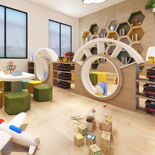 Kindergarten Primary School Reading District Dwarf Bookcase School ...