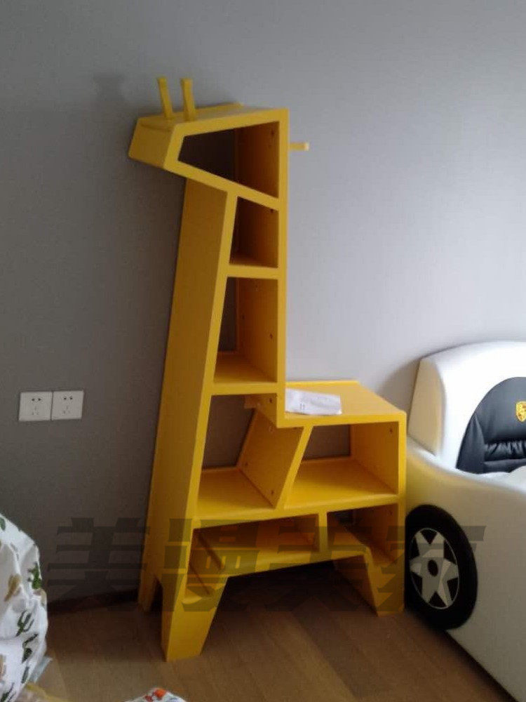 Giraffe Bookshelf Picture Book Library kids Model Room Soft Furnishing ...