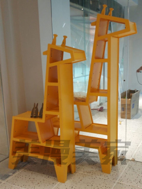 Giraffe Bookshelf Picture Book Library kids Model Room Soft Furnishing ...