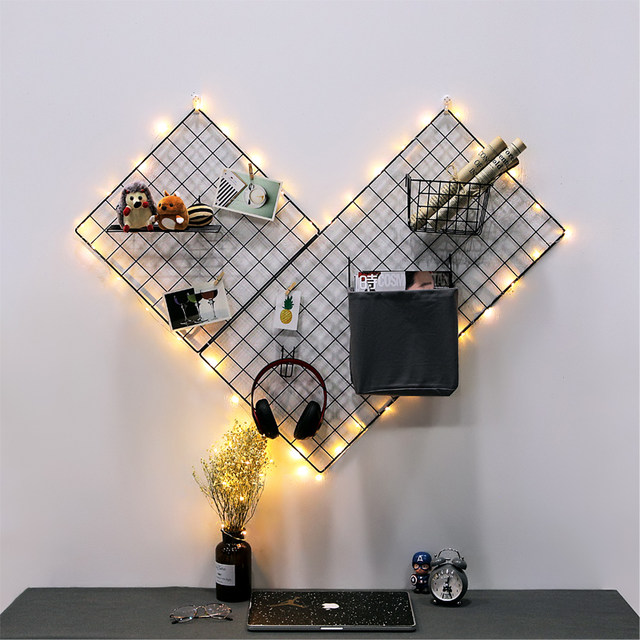 Iron Art Grid Nordic Plate Stroke Kitchen Iron Net Living Room ...