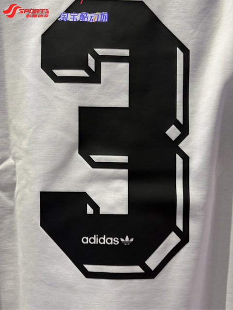 Adidas short-sleeved men and women 3-leaf clover back digital printed ...