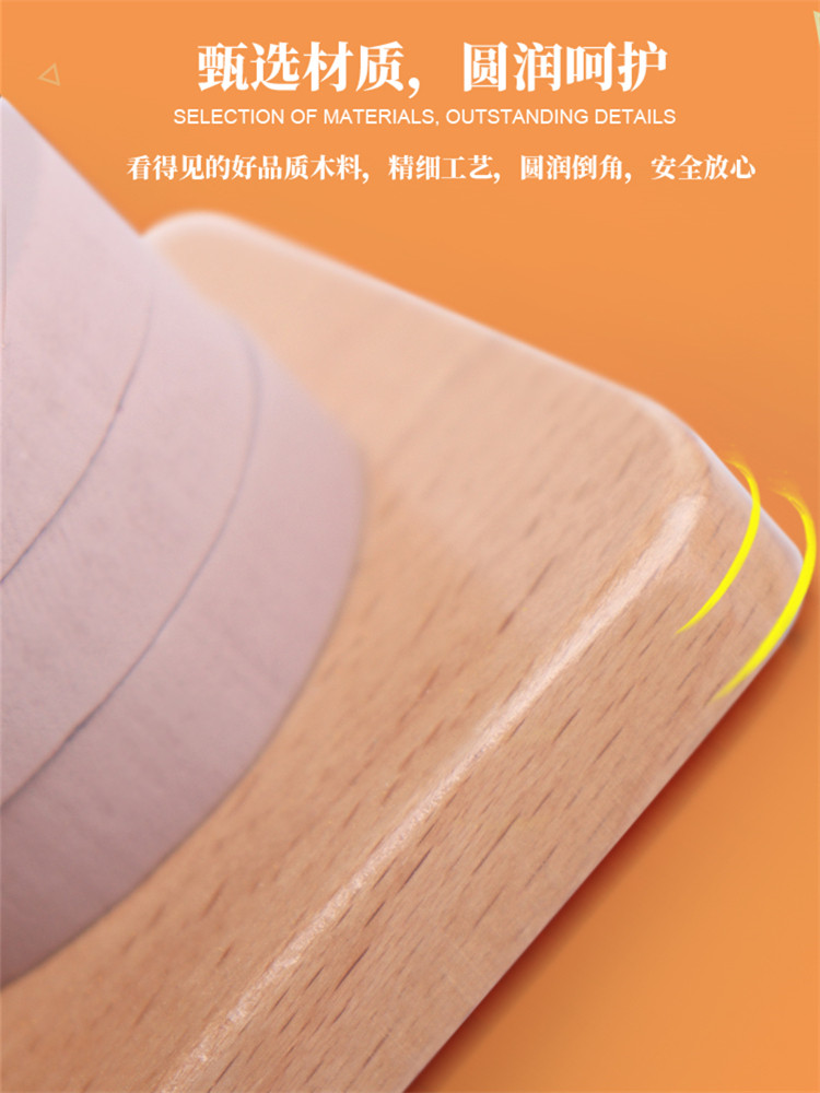 Wooden Geometric Shape Sorting Blocks - Montessori Educational Toy for ...