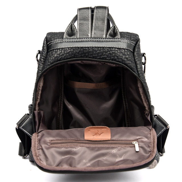 Genuine Advanced Smart Leather Backpack Female 2024 New Fashion Large ...