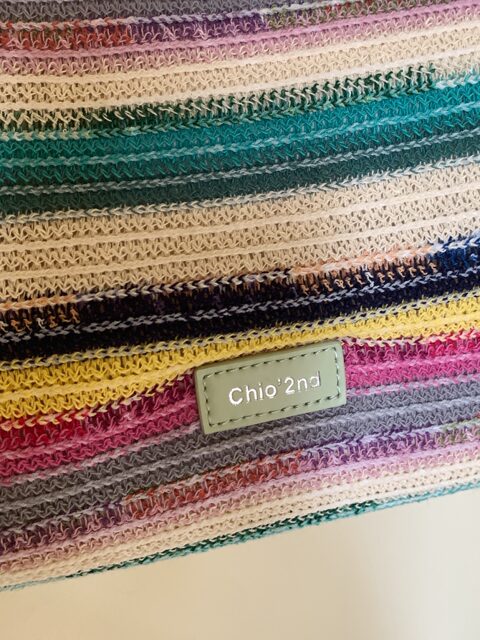 Nanfeng Chio2nd Rainbow Haitot Women's 2024 new seaside woven bag large ...