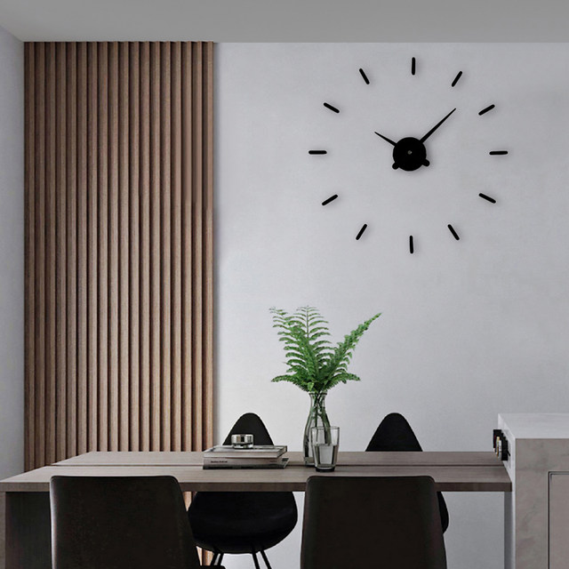 Nail-free large size minimalist luxury watch home living room study ...