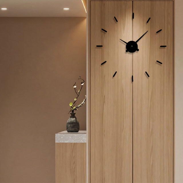 Nail-free large size minimalist luxury watch home living room study ...