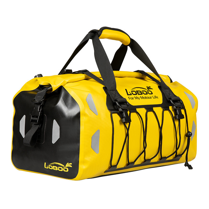 Loboo Motorcycle Tail Bag - Waterproof Reflective Tour Bag