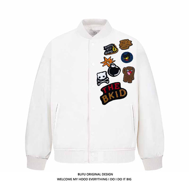 Billionaire BUFU National Trend Brand American Baseball Suit Leather ...