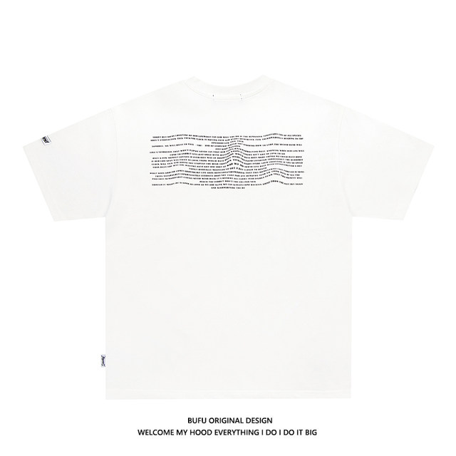 Billionaires BUFU national fashion brand American retro short-sleeved T ...