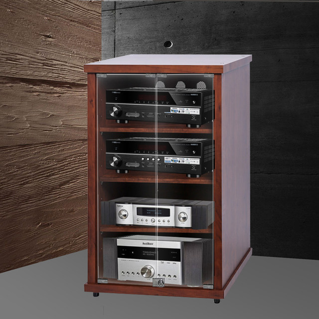 Jiesheng power amplifier cabinet wooden power amplifier rack KTV audio ...