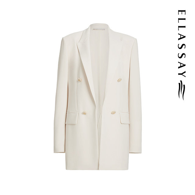 ELLASSAY autumn new triacetate simple commuter suit for women EWE343T01900