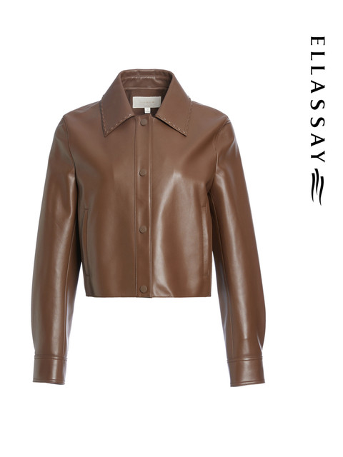 Ellassay Autumn and Winter New Style Sheep Leather Fashionable Retro ...