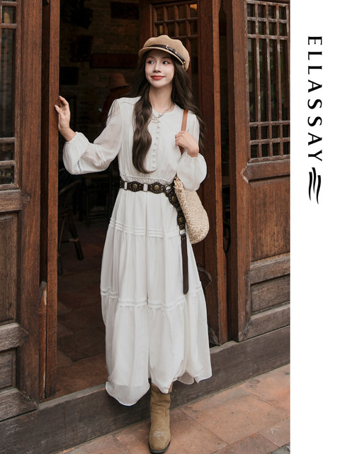 ELLASSAY 25 Spring and Summer New 100% Mulberry Silk French Tea Skirt ...