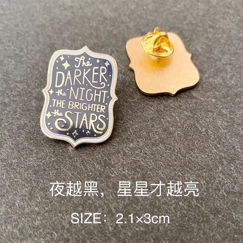 Inspirational Badge, Working Life Philosophy Brooch, Workplace Attitude ...