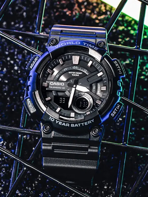 Casio Watch Male Student Classic Retro Casio Black Samurai Sports ...