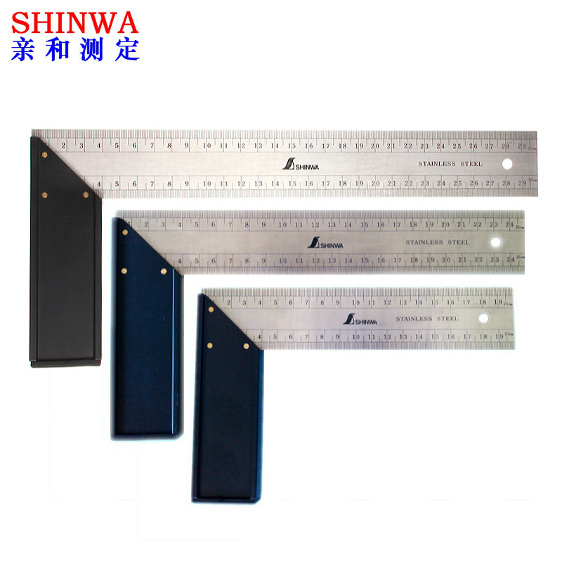 Japan's Shinwa Aluminum Seat Scale Angle Ruler - Stainless Steel Right ...