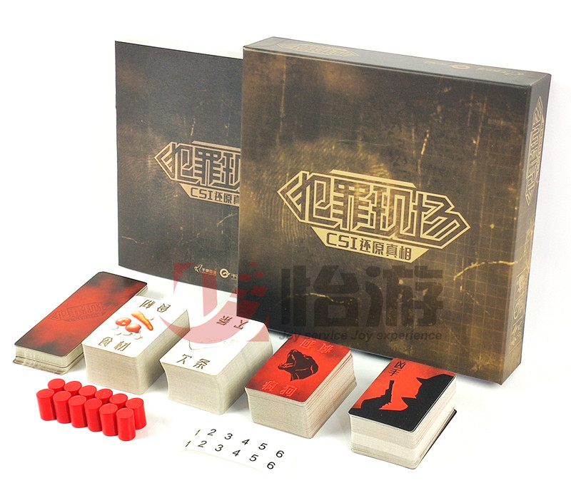 Crime Scene Board Game Set with Detective Strategy Reasoning