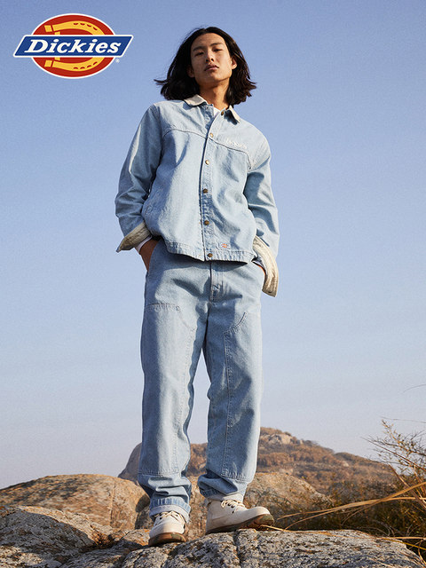 Dickies retro tannin modern series denim bi -knee pants outline leisure ...