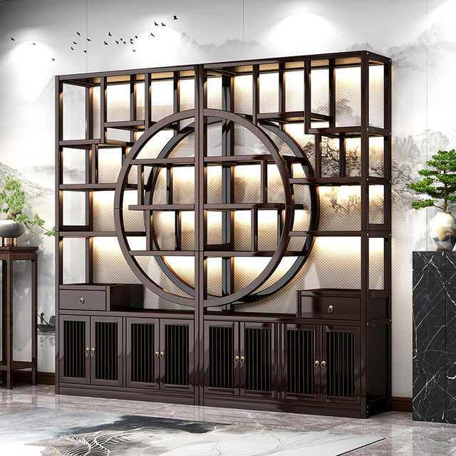 Bogu rack new Chinese tea room storage rack tea display cabinet wine ...