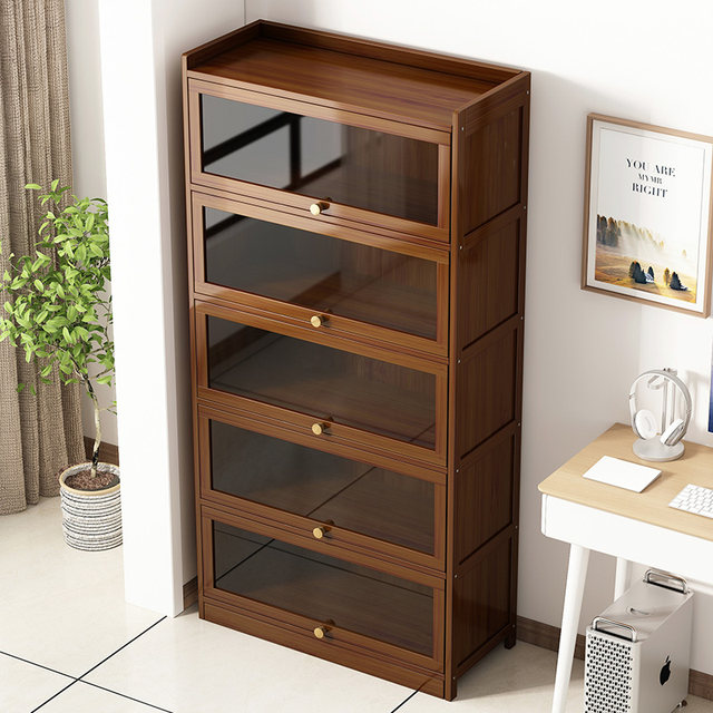 Bookstores setting racks Landing Bookcase Family Modern Simple Dust ...