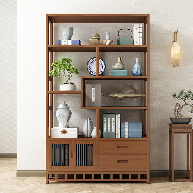 Bogu rack solid wood Chinese tea display cabinet tea shelf storage rack ...