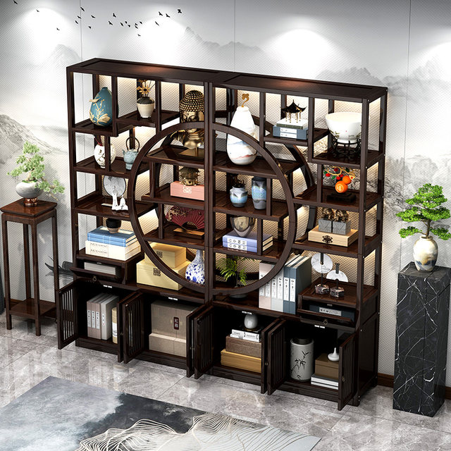 Bogu rack new Chinese tea room storage rack tea display cabinet wine ...